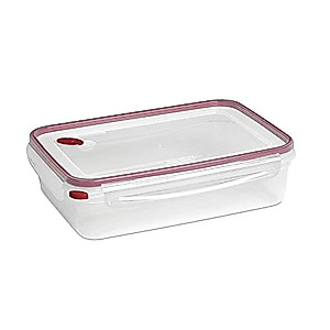 Sterilite 03426604 16.0 Cup BPA Free Rectangle UltraSeal Food Storage Container, For Meal Prep, Leftovers, or Work Lunch, Dishwasher Safe, Red 16 Pack