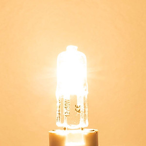 haraqi 12 Pack GY6.35 Halogen Bulbs Bi-Pin 12 Volt 50 Watt, Replacement T4 Tubular JCD Type Bulbs for Ceiling Lights,Table Light,Cabinet Lights