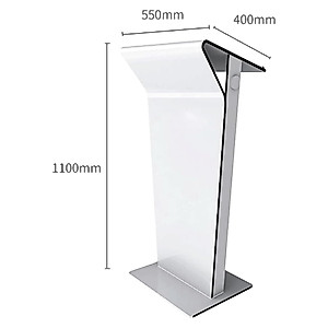 Portable Podium Acrylic Lecterns Stylish Podium Stand 550 * 400 * 1100mm Pulpits Viewing Surface Tilt Lecterns Easy to Install
