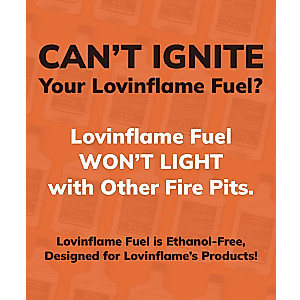 Exclusive Fuel for Lovinflame Fireplaces Fire Pits Firebowls Candles Non-Toxic, Non-Flammable, Water-Soluble, Safe for Transportation & Storage (1 Liter)