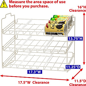DecoBros Supreme Stackable Can Rack Organizer, White