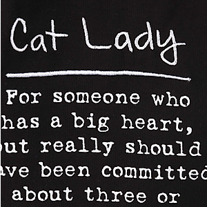 Primitives by Kathy Kitchen Towel-Cat Lady Defined, 28" x 28", Multicolor