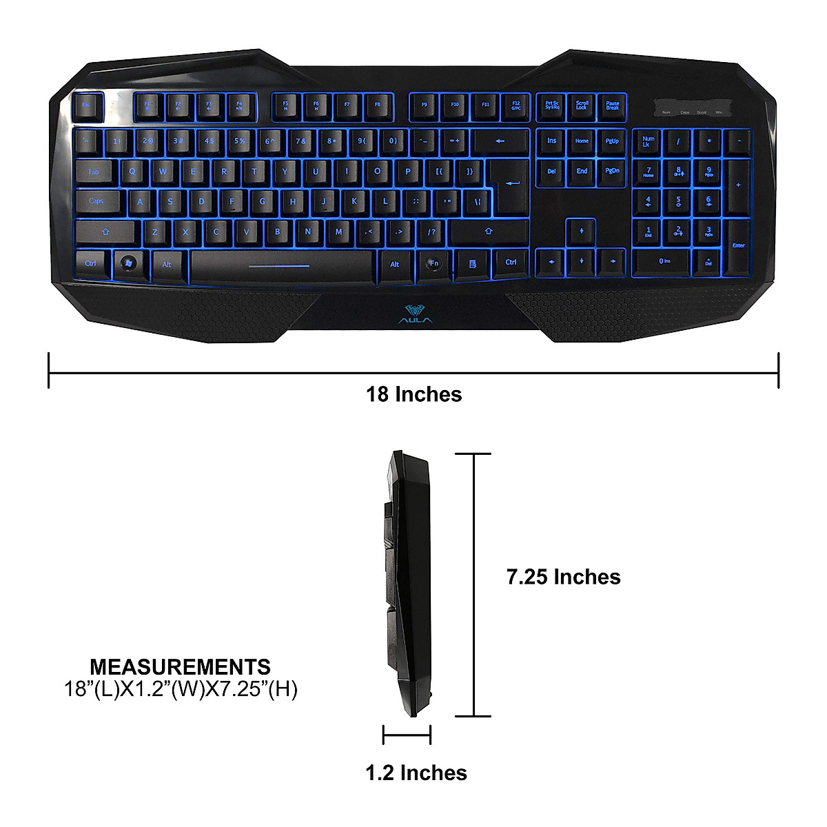 Beastron gaming keyboard and mouse combo,LED 104 Keys USB Ergonomic Wrist Rest Computer Keyboard USB Wired for Windows PC Gamers