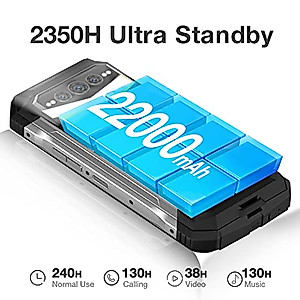 DOOGEE S100 Pro 5G Rugged Smartphone, 20GB+256GB, 66W/10800mAh Battery, 120Hz 6.58" Camera, IP68 Waterproof, Dual Speakers, Night Vision, NFC, OTG