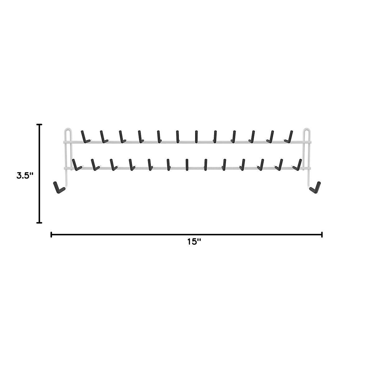ClosetMaid 8051 Tie and Belt Rack, White