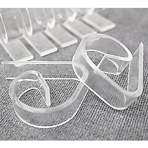 DurReus Clear Plastic Tablecloth Clips Outdoor Party Picnic Table Cover Clamps Household Table Cloth Holders(48 Pack)
