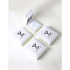 YL Celtic Knot Rings 925 Sterling Silver Twisted Ring Cubic Zirconia Infinity Statement Rings for Women-size8