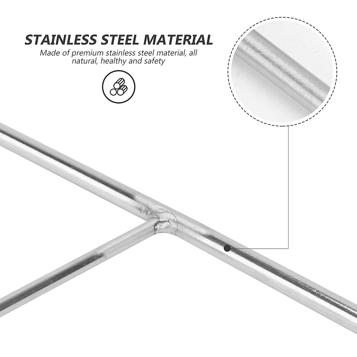 DOITOOL Crepe Pan Nonstick Stainless Steel Crepe Spreader T Shape Pancake Crepe Maker Batter Scraper Tool Dough Distributor Rake Baking Spatulas Sticks Kitchen Tools L Batter Spreader