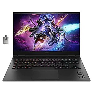 HP 2022 OMEN 17.3" 165Hz Gaming Laptop, Intel 12th Core i7-12700H, 32GB DDR5 RAM, 1TB PCIe SSD, NVIDIA GeForce RTX 3070Ti, RGB Backlit Keyboard, Windows 11, Shadow Black, w/ 32GB USB Business Card