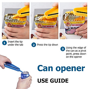 YepDear Jar Opener 4 in 1 Multi Function Can Opener Bottle Opener Kit 2 Pack for Weak Hand