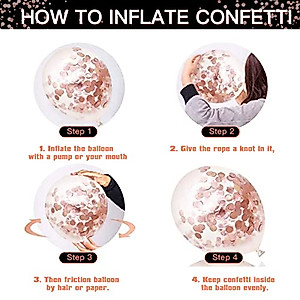 Rose Gold Birthday Decorations, Black Rose Gold Happy Birthday Banner Balloons Tiara Belt Birthday Decor for 16 18 21 30 40 50 60 70 80 Women Girls Birthday Rose Gold Black Party Decorations Supplies