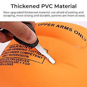 2-4 Pack Arm Floaties Swimming Rings for Kids Children Adults, Pool Floats Arm Bands, Inflatable Swim Rings, PVC Arm Bands Floater Sleeves for Toddlers Children 3-5-6-12 Years (Orange+Pink)