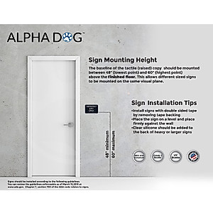 ALPHA DOG ADA SIGNS - Emergency Exit Only Sign with Braille for Your Business, 6x9 Inch, ADA Compliant, Indoor or Outdoor, Easy Installation, Made in the USA, Black
