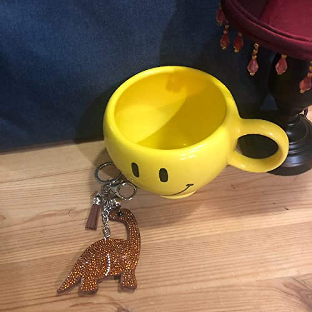 Bling Dinosaur Keychain Accessories for Women, Cute Keychains for Women, Purse Charms for Handbags, Car Keys Keychain