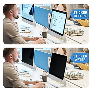 20.1''W Inch Privacy Screen Filter for Desktop Computer Square Monitor - Anti-Glare, Blocks 96% UV,Anti-Scratch with 4:3 Aspect Ratio