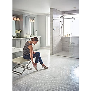 Moen A725BN Drop Ell for Handheld Showerhead, Brushed Nickel with Moen 3669EPBN Handheld Showerhead with 69-Inch-Long Hose Featuring 30-Inch Slide Bar, Brushed Nickel