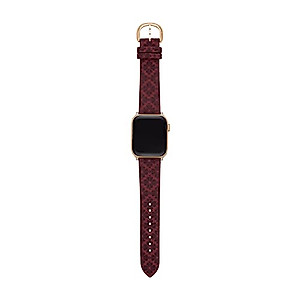 Kate Spade New York women's burgundy jacquard band for apple watch®, 38/40/41mm (Model: KSS0140)