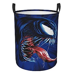 V-Enom Circular Hamper Dirty Clothes Handles Basket For Storage Organizer Storage Bin,Kids Room,Home Organizer,Nursery Storage,Baby Hamper,Durable With Printing