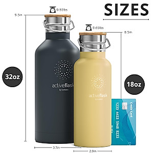 Stainless Steel Water Bottle with Straw, Infuser & 3 Lids: 18/32 OZ Leak-Proof Vacuum Insulated ACTIVE FLASK Drinking Bottles Hot Cold: Double Walled Outdoor Drink Thermo Mug Tea Coffee Sport Gym Bike