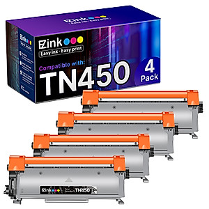 E-Z Ink (TM) Compatible Toner Cartridge Replacement for Brother TN450 TN420 TN-450 TN-420 Compatible with HL-2270DW HL-2280DW HL-2230 HL-2240 MFC-7360N MFC-7860DW DCP-7065DN Intellifax 2840(4 Black)