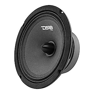 DS18 PRO-B6.4 Mid-Range 6.5" Car Audio Loudspeaker with Bullet 4-Ohm 120 Watts Premium Quality Audio Door Speakers for Car or Truck Stereo Sound System (1 Speaker)