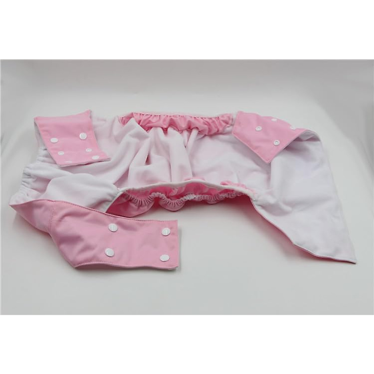 Kawaii Adult Cloth Diaper, Large Adult Nappy with 1 Super Absorbent Diaper Insert, Adjustable Reusable for Incontinence Leakproof Protective Underwear - Blue