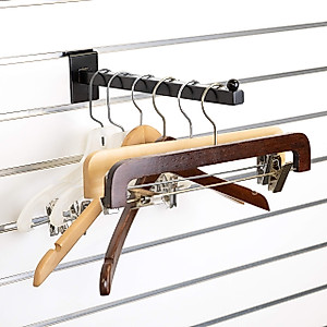 12" Square Faceout Display Attaches to Slatwall - Used for Displaying Clothing, Accessories and Housewares (Quantity 5) (5, Black)