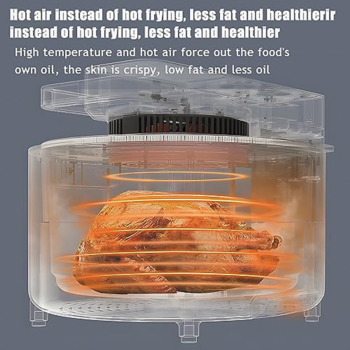 TJHamaipi Air Fryer 7 Quart, 4-in-1 Multifunctional Air Fryer with LED ...