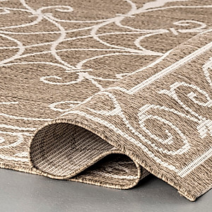 nuLOOM Kathleen Traditional Indoor/Outdoor Area Rug, 4x6, Beige