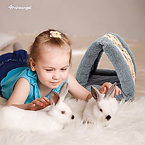 Niteangel Foldable Guinea Pig Tent Bed & Warm Tunnel for Rabbit Ferret Chinchilla Bunny Rats or Other Small Animals
