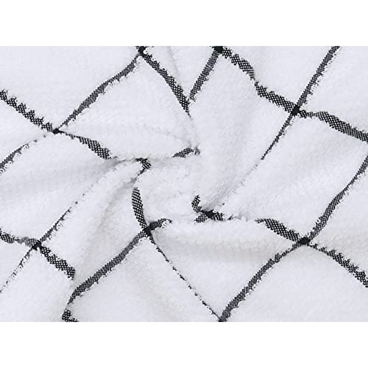 HFGBLG Cotton Dish Towels for Kitchen Wash Cloths Terry Dish Cloths, Set of 6, Light and Soft Cleaning Rags Kitchen Hand Towels, 12 Inch x 12 Inch (Multi)