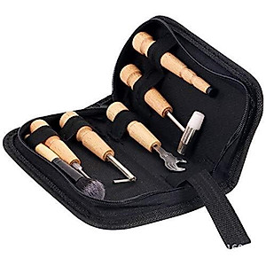 YJYGR Set of 6 Guitars Repair Maintenance Kits Wrenches Screwdriver Hammer Dusting Brush with Storage Bag