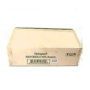 Individual French Onion Soup Crock Chili Bowls with Handles and Lids, Ceramic 16 Ounces 4 Pack