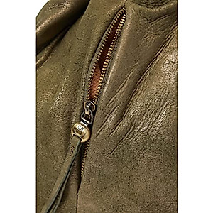 HOBO Prima Medium Handbag For Women - Leather Construction With Magnetic Closure, Roomy and Chic Hand Bag Golden Fir One Size One Size