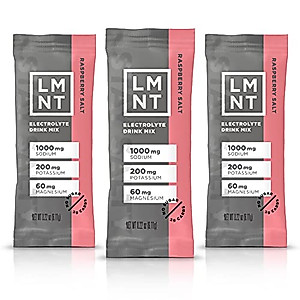 LMNT Keto Electrolyte Powder Packets | Paleo Hydration Powder | No Sugar, No Artificial Ingredients | Raspberry Salt | 30 Stick Packs
