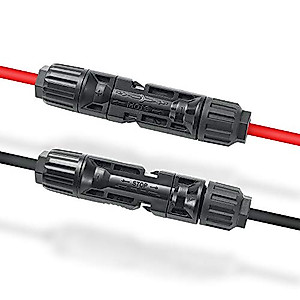 WOLFWILL Solar Panel Adapter Cable to DC 5.5mm x 2.1mm - Universal Charge Adapter Connector for All Power Solar Panel and Portable Solar Generator Inverter