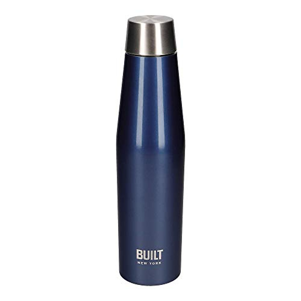 BUILT Perfect Seal Vacuum Insulated Water Bottle, 540 ml, Navy