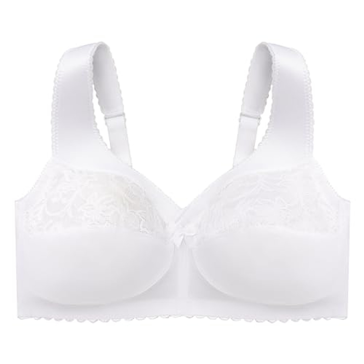 Full Figure Plus Size MagicLift Original Support Bra Wirefree #1000 White