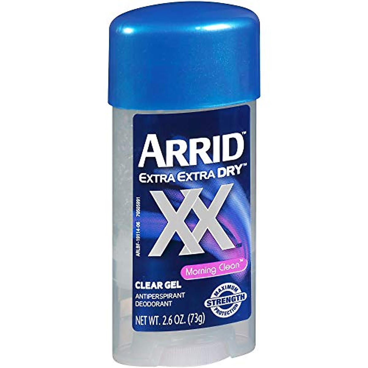 Arrid XX Extra Extra Dry Clear Gel Antiperspirant Deodorant, Morning Clean , 2.6 Oz, Pack of 6