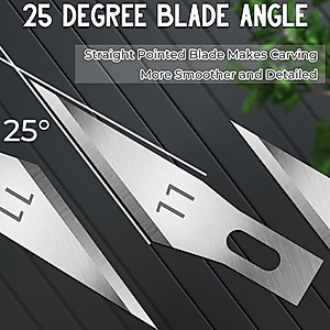 Jetmore 100 Pack Hobby Blades Set #11 Craft Knife Blades Refill Hobby Knife Replacement Blades with Storage Box for Art and Craft Scrapbooking Supplies Caving Stencil