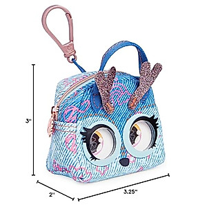Purse Pets Micros, Denim Deerie Stylish Small Purse with Eye Roll Feature, Kids Toys for Girls Aged 5 and up
