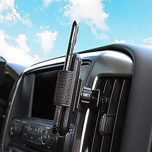 Limitless PhoneStation Car Cup Holder Phone Mount with Adjustable Base, Flexible Neck & Air Vent Clip for iPhone/Samsung/Note/Galaxy & More