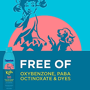 Coppertone Kids Sunscreen Spray SPF 50 + Pure and Simple Kids Sunscreen Stick SPF 50, Zinc Oxide Mineral Sunscreen, #1 Pediatrician Recommended Sunscreen Brand (5.5 Oz Spray + 0.49 Oz Stick)