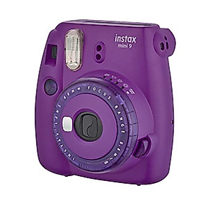 Fujifilm Mini 9 Instant Camera with Clear Accents (Purple)
