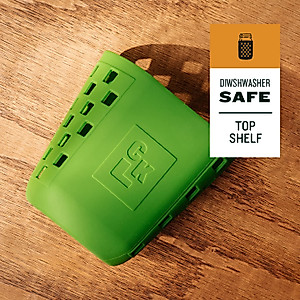 County Line Kitchen – Silicone Mason Jar Protector Sleeves for 1Qt Mason Jar – Fits 32 oz, Variety Colors, 4pk. Includes Gray, Sky Blue, Leafy Green and Sunrise Orange