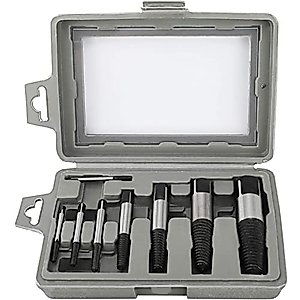 FreeTec 8pcs Water Pipe Screw Extractor Set, Damaged Screw Broken Bolt Remover Set