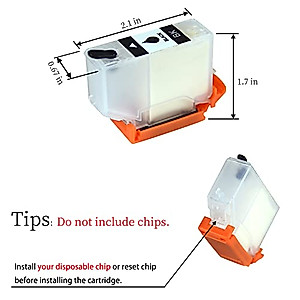 Gooyule 312XL Sublimation Ink Cartridges No Chip Refillable Ink Cartridge for XP-15000 XP-15010 XP-15080 Remanufactured Ink Cartridges Without Chip & Ink for XP15000 Printer