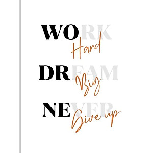Weekly Planner 2024: Work Hard Dream Big Never Give Up: Large One Year Monthly Planner From January 2024 to December 2024 (12 Months) With Federal ... Monthly Weekly Agenda & Schedule Organizer |