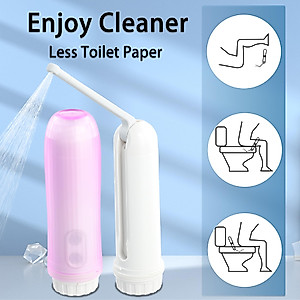 Portable Electric Foldable Handheld Travel Bidet - Mini Personal Hygiene Sprayer with 2 Pressure Options for Postpartum Care, Perineal & Hemorrhoid Treatment (Violet)