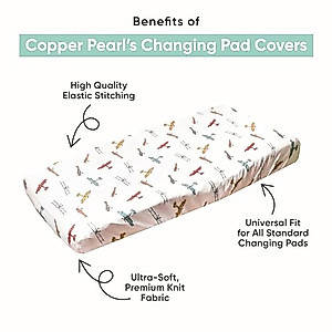 Copper Pearl Premium Knit Diaper Changing Pad Cover"Blitz"